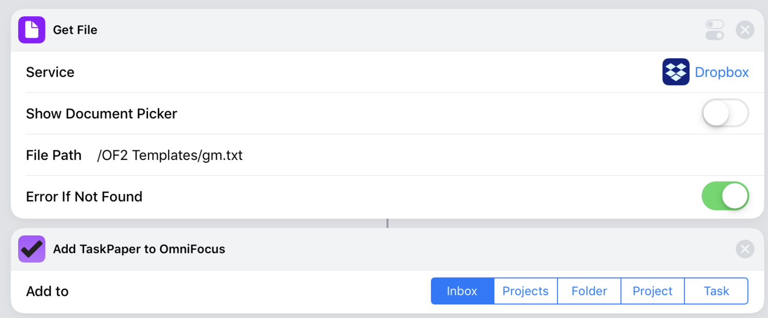 Creating Omnifocus Projects From Templates And Calendar Events